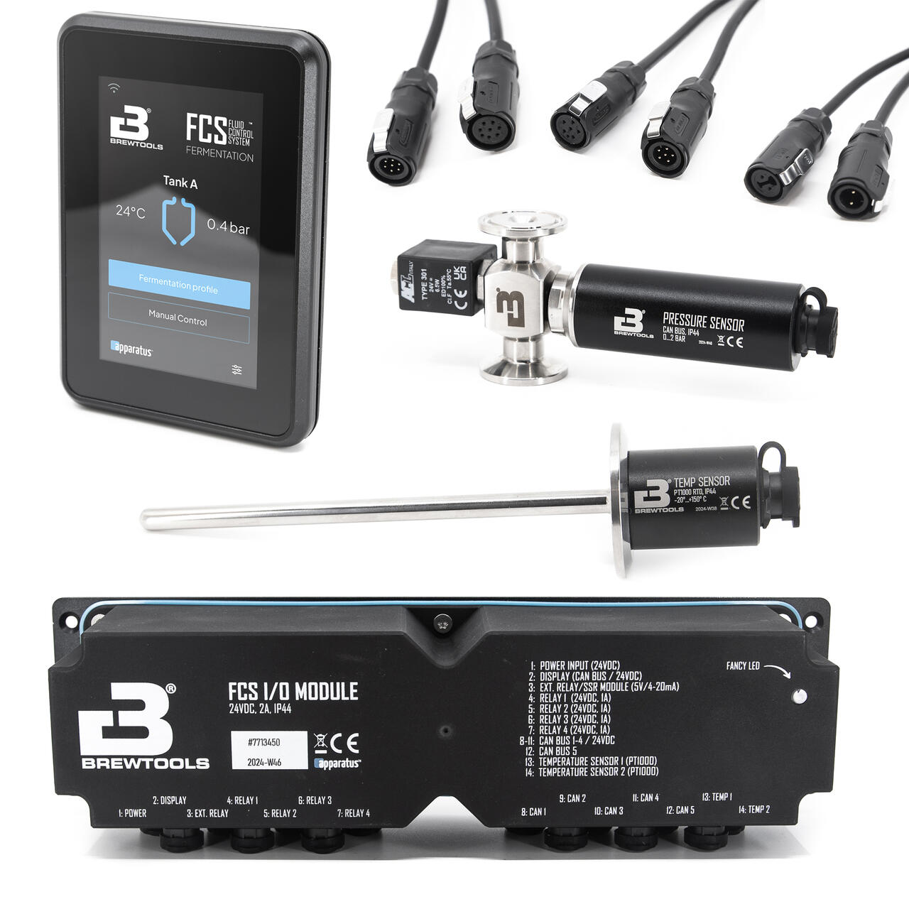 FCS Starter Kit Unitank Temp, Spunding - Brewtools EU D4